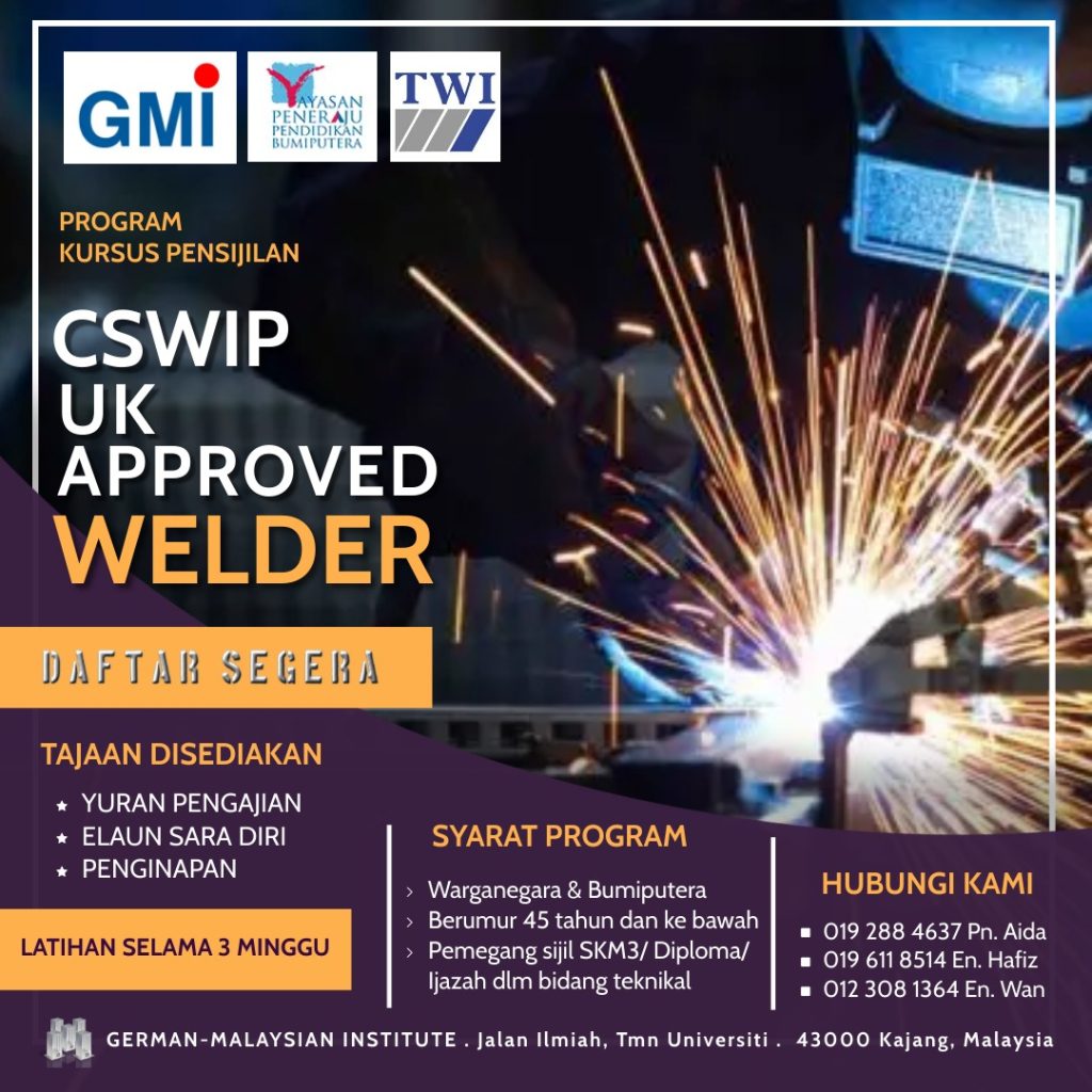 Program Kursus Pensijilan - CSWIP UK Approved Welder - German-Malaysian ...