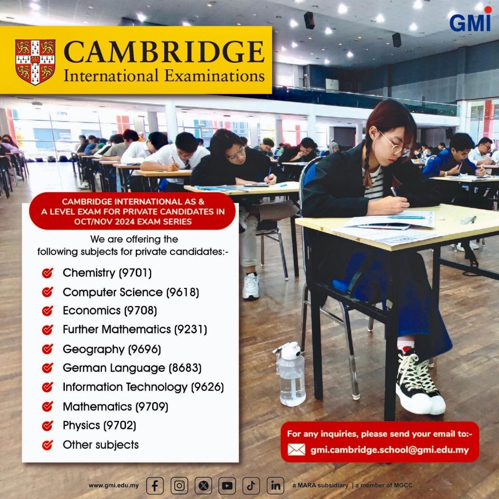 Cambridge International Examination (AS & A-Level) - German-Malaysian ...