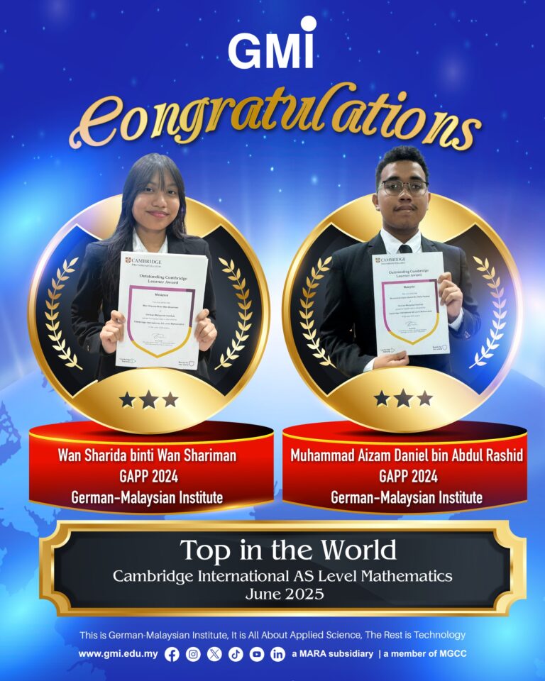 GMI - German-Malaysian Institute. Best German Technology TVET Institute