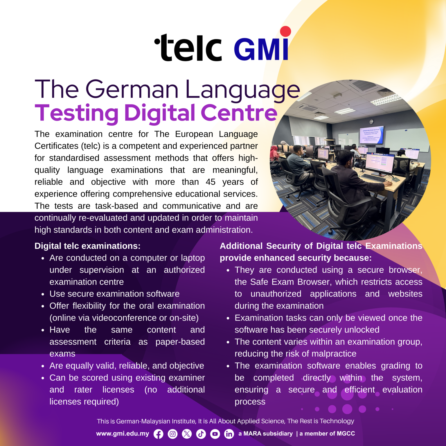 Exam Center-telc - German-Malaysian Institute