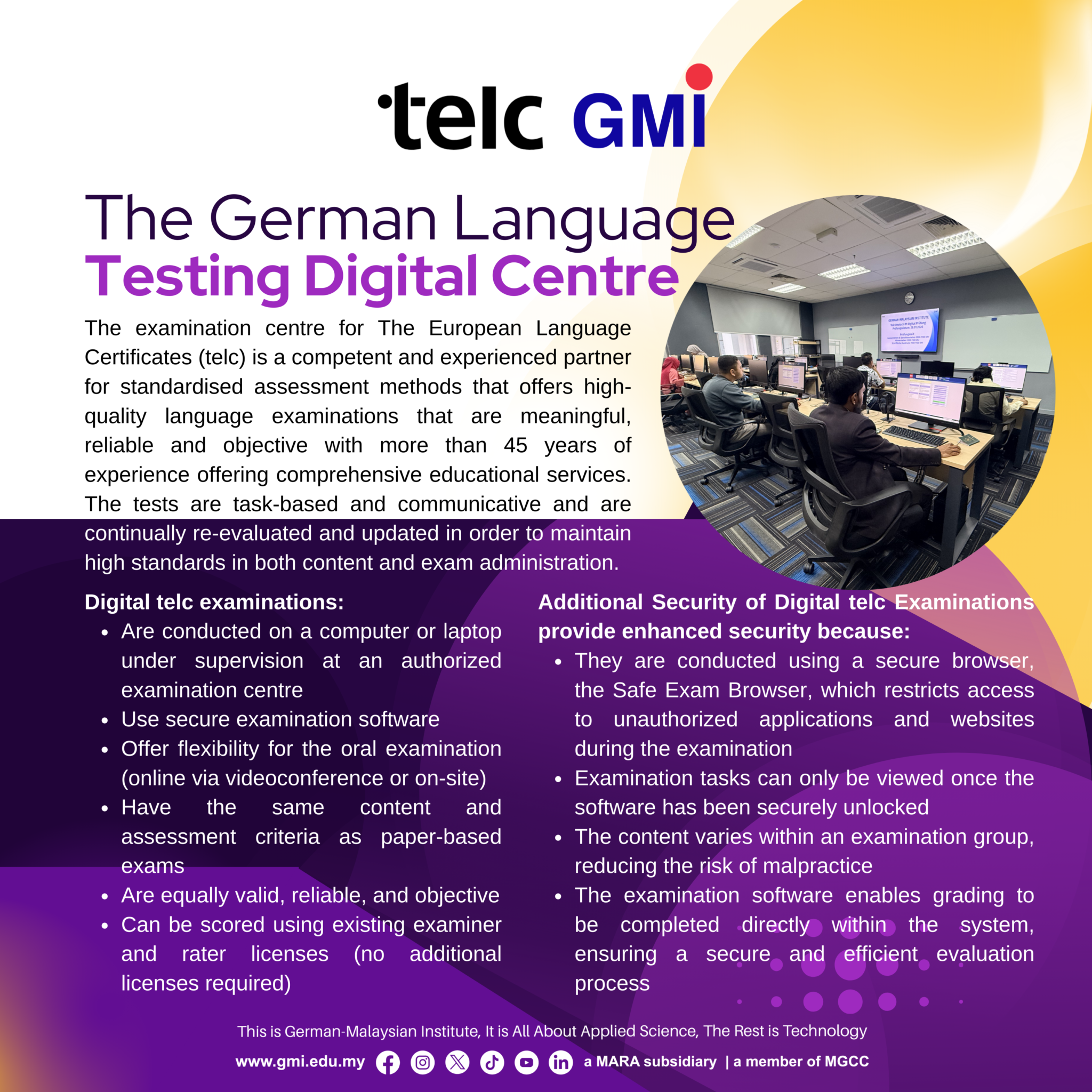 Exam Center-telc - German-Malaysian Institute